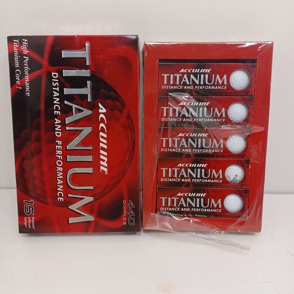 Golfballs | Other | New Acculine Titanium Golfballs Dupont Lithium Surlyn | Poshmark